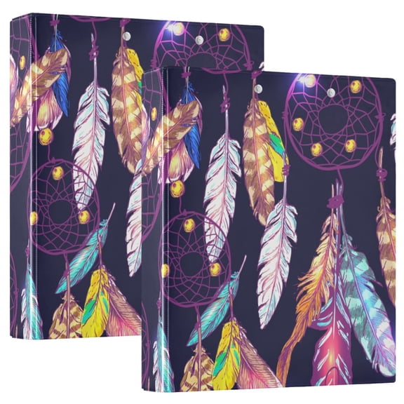 Magic Cute Butterfly Hardcover 3 Ring Binder 1.5 inch Round Rings with ...