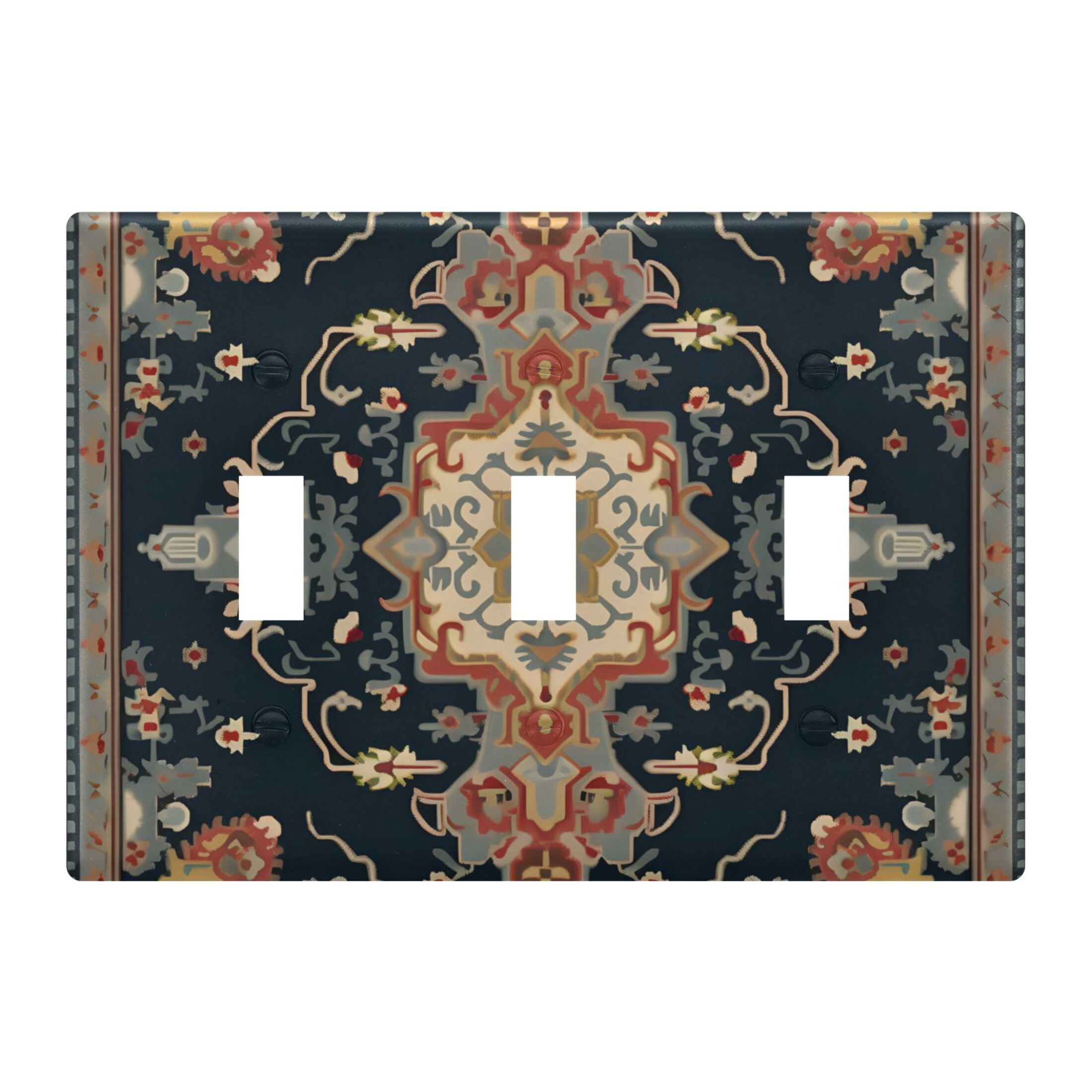 Beautiful Mandala Light Switch Plate Covers 3 Gang Wall Plate Plastics ...