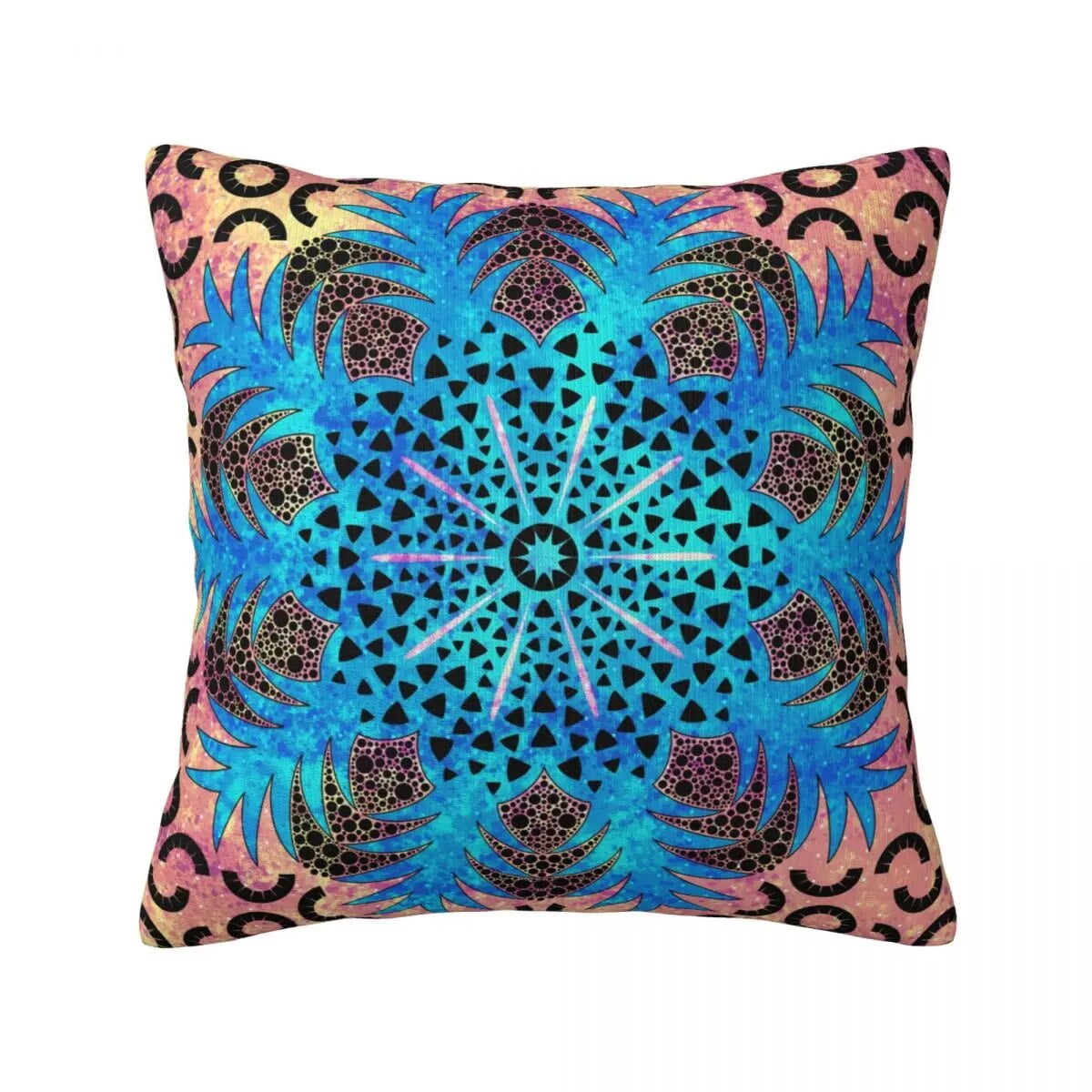 Beautiful Mandala Pillowcase Vintage Floral Hug Zipper Summer Kawaii ...