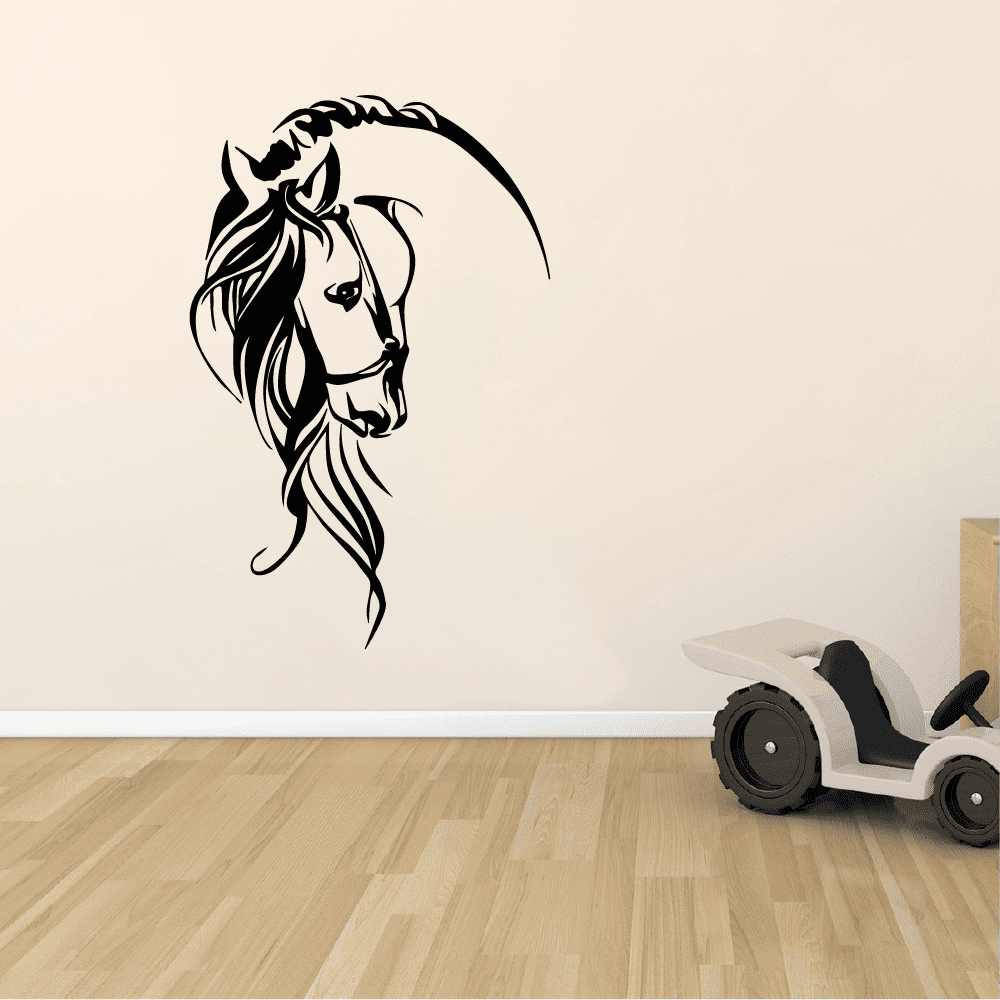 Beautiful Mare Stallion Portrait Silhouette Stallion Horse Silhouette ...