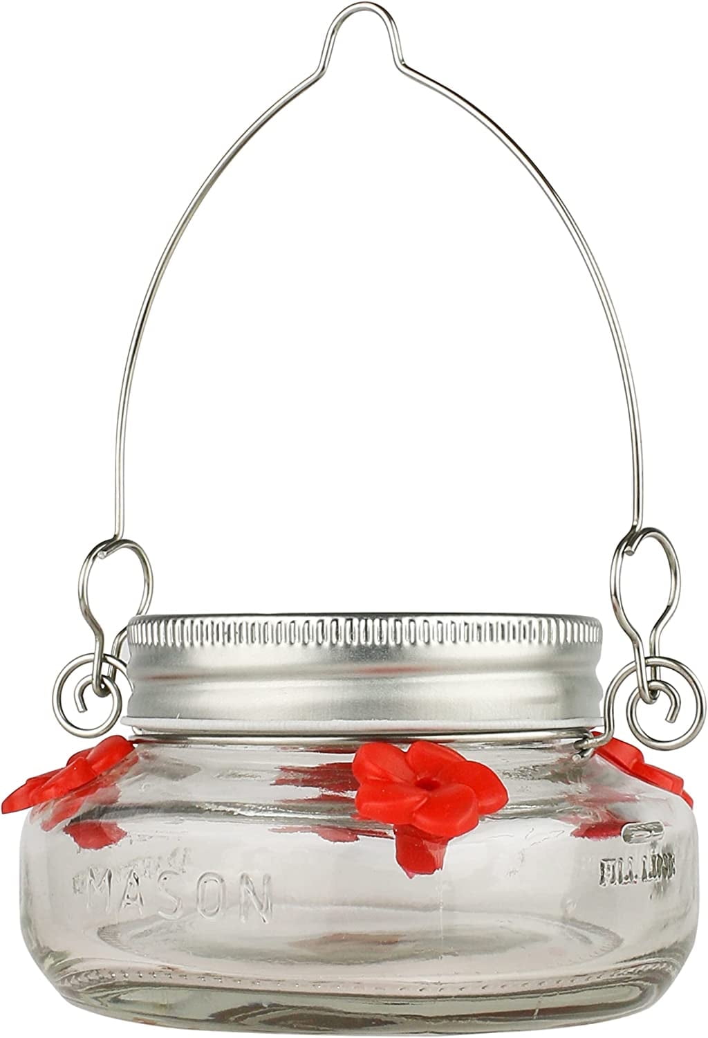 Beautiful Mason Jar Hummingbird Feeder With 4 Ports for Outdoor Hanging ...