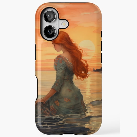 Beautiful Mermaid Painting Soft Water Glow Case with iPhone 17 to 11 ...
