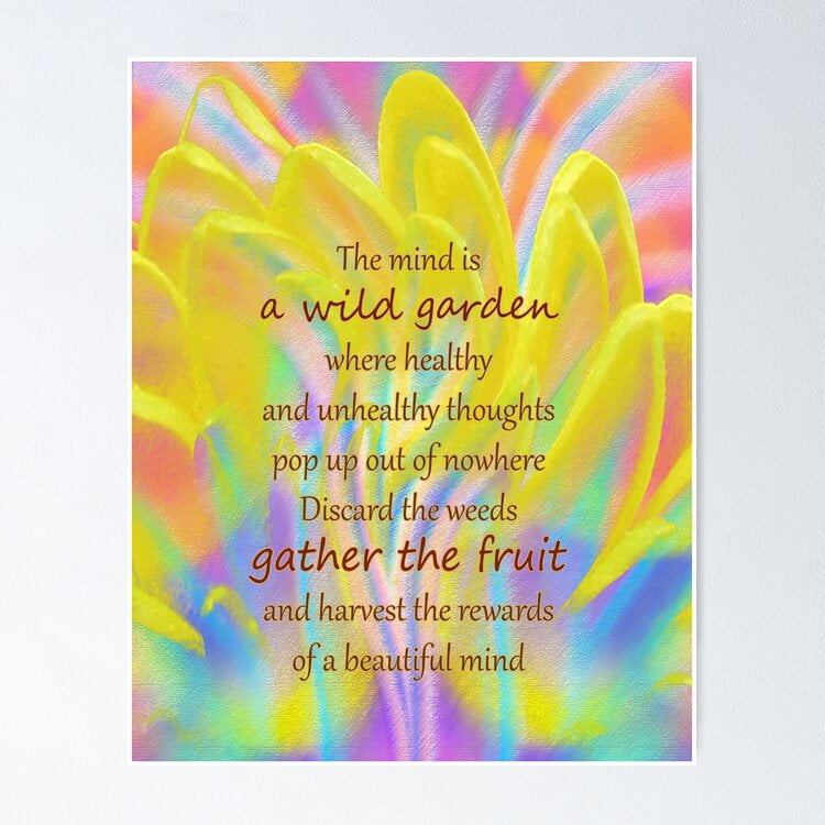 Beautiful Mind Poem Poster- Unframed Poster | Wall Art | Perfect For ...