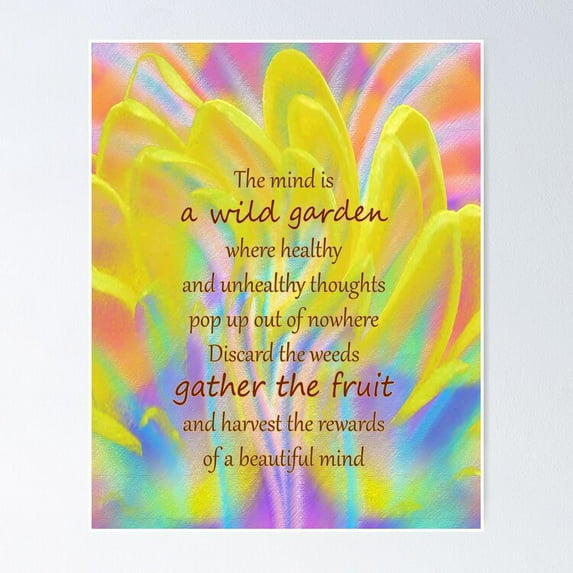 Beautiful Mind Poem Poster- Unframed Poster | Wall Art | Perfect For ...