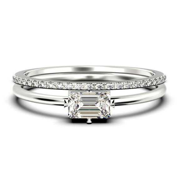 Beautiful Minimalist 1.20 Carat Baguette Cut Diamond Moissanite ...