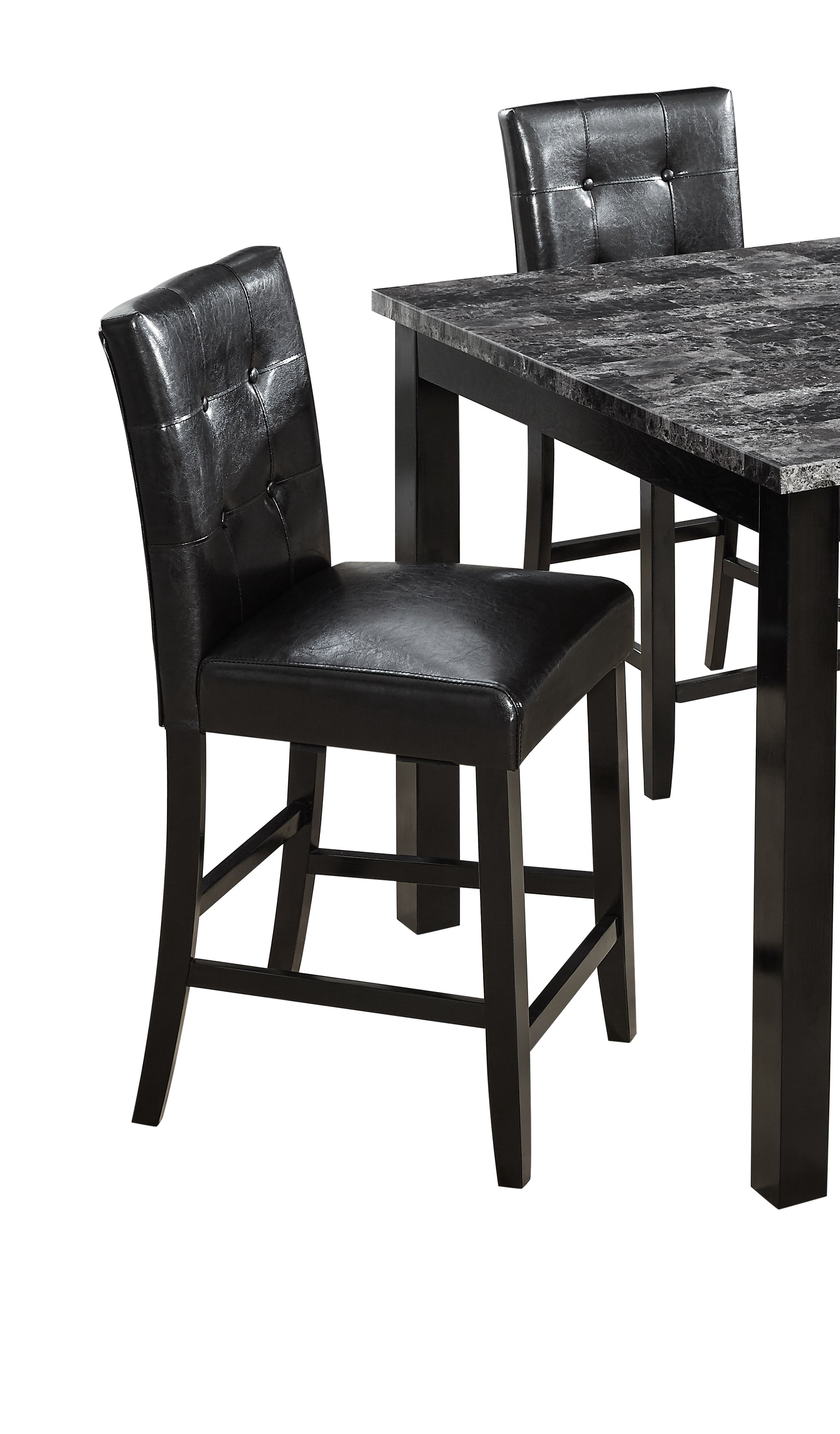 Beautiful Modern Style 5pc Counter Height Dining Room Set Gray Finish ...