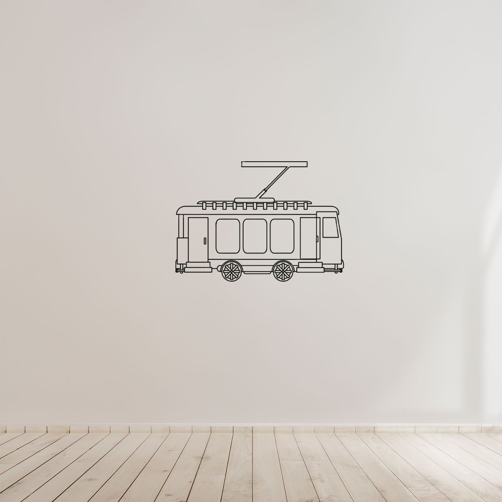 Beautiful Modern Train Subway Train Railway Silhouette Vinyl Wall ...