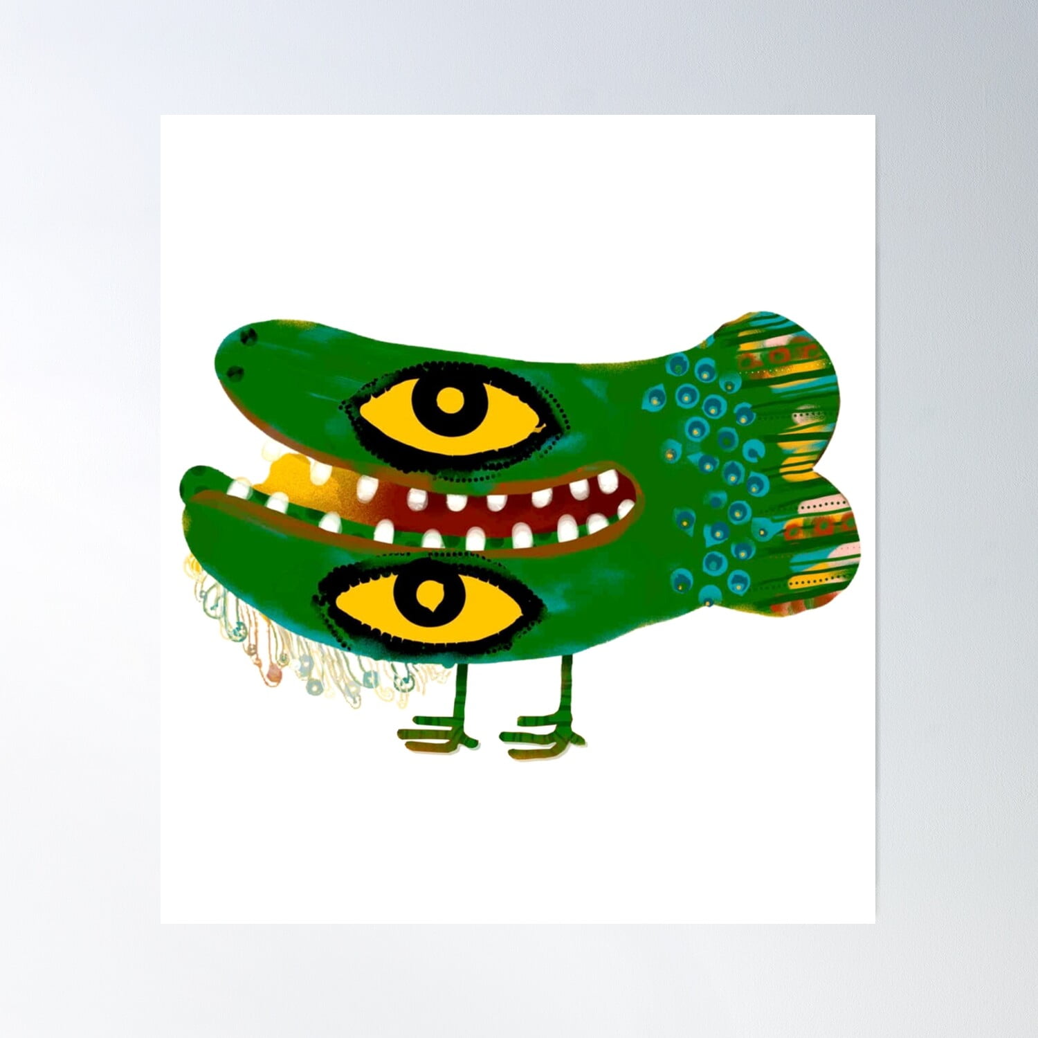 Beautiful Monsters Poster Wall Art, Modern Wall Decor, 12x18 UNFRAMED ...