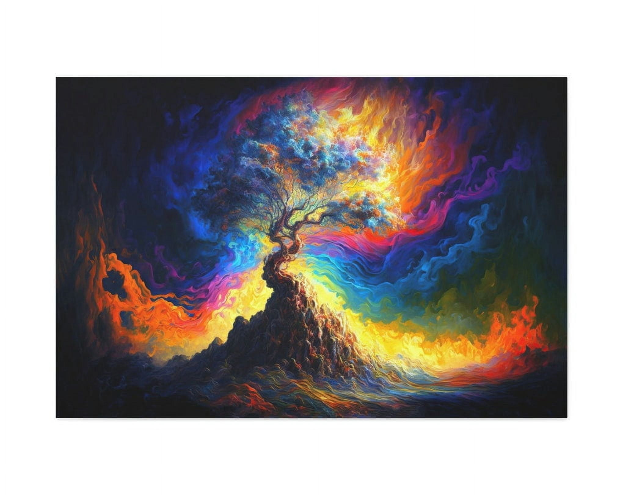 Beautiful Mystical Tree Art Science Fiction Sci-Fi Fantasy ,Decor For ...