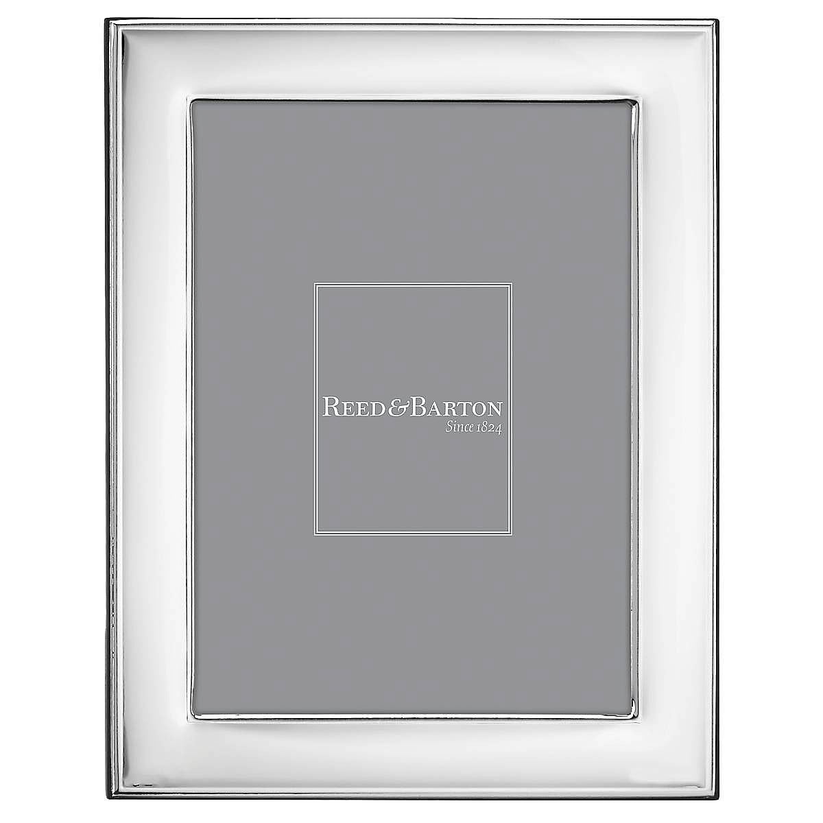 Beautiful NAPLES beveled border silver 5x7 frame by Reed Barton - 5x7 - Walmart.com