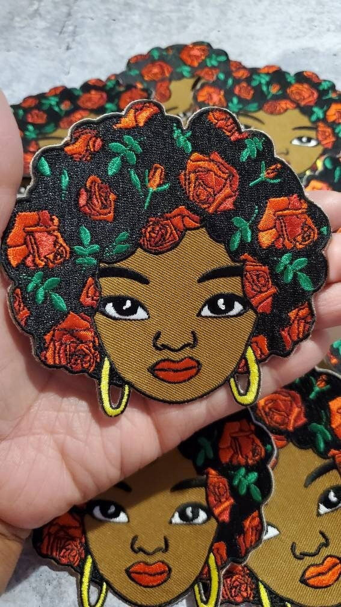 Beautiful NEW, "Floral Queen" Embroidered Patch, Size 4", Patches for ...