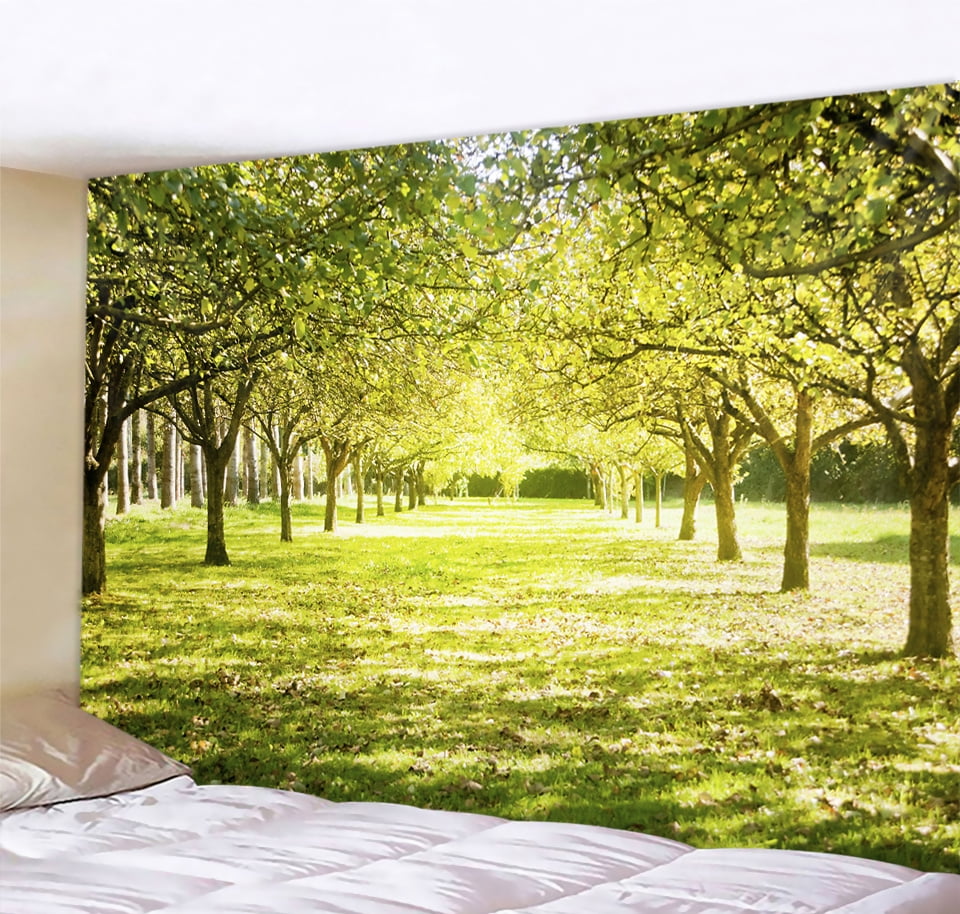 Beautiful Natural Forest Printed Large Wall Tapestry Cheap Hippie Wall ...