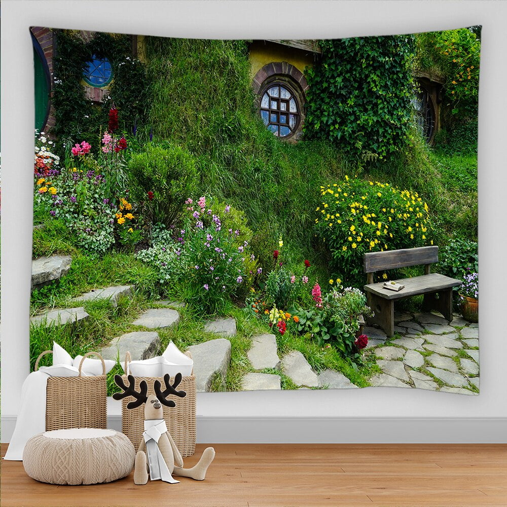 Beautiful Natural Forest Scenery Printed Large Wall Tapestry Hippie ...
