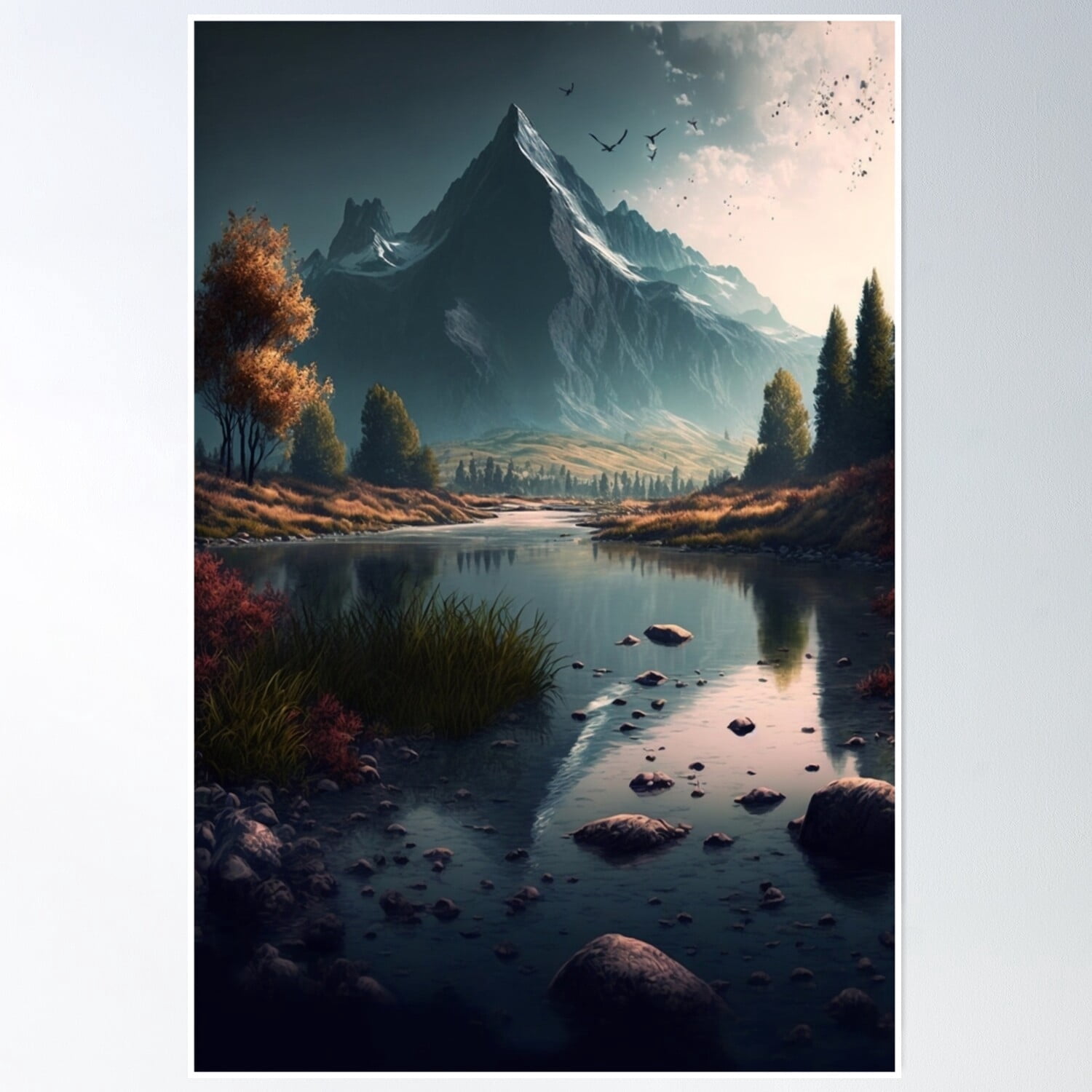 Beautiful Nature Landscape Poster UNFRAMED PAPER POSTER, Home Decor ...