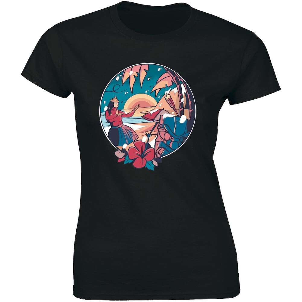 Beautiful Nature Sunset Folk Dancing Lady Traditional Dance Women'S T ...