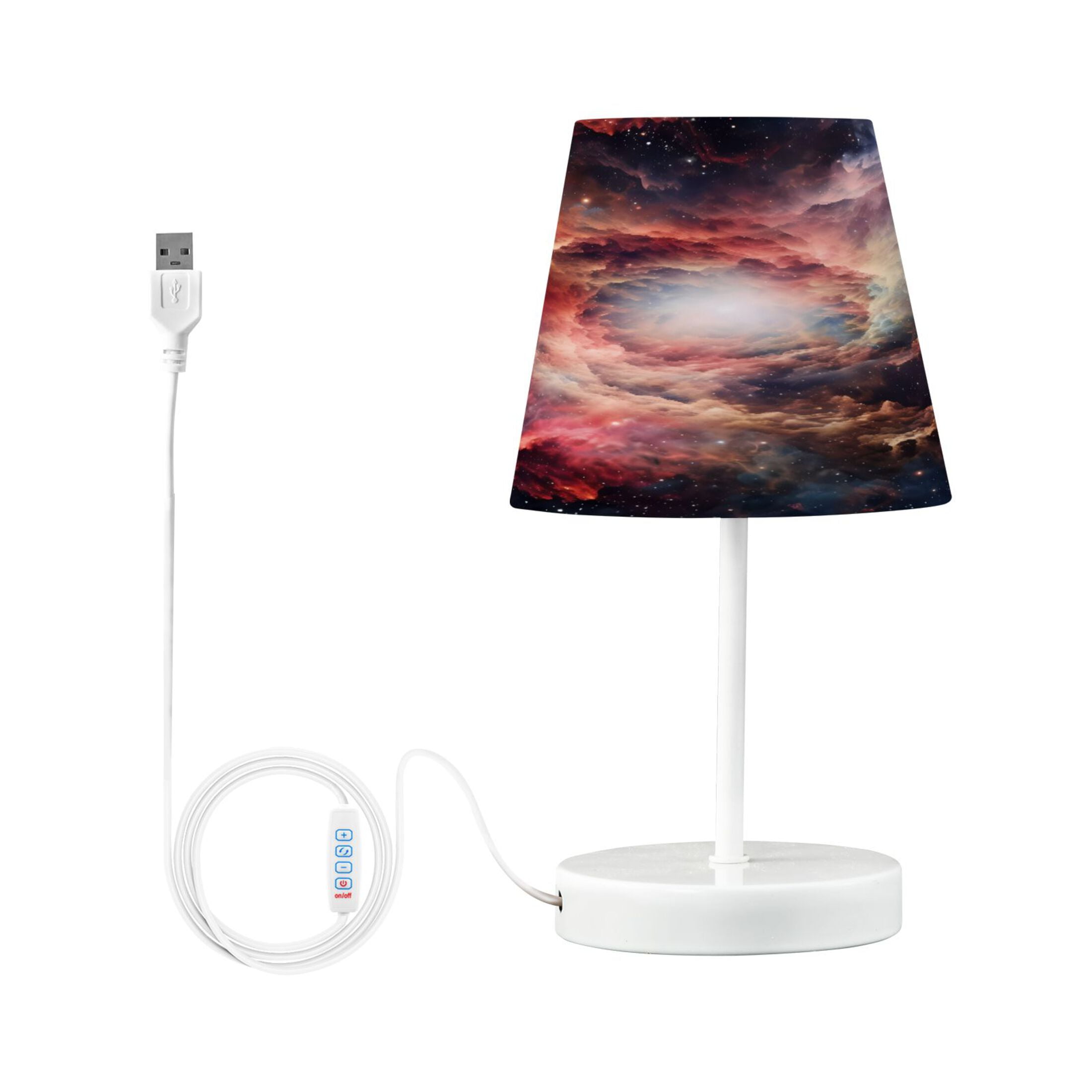 Beautiful Nebula in Space Desk Lamp LED Table Nightstand Lamps with 3 ...