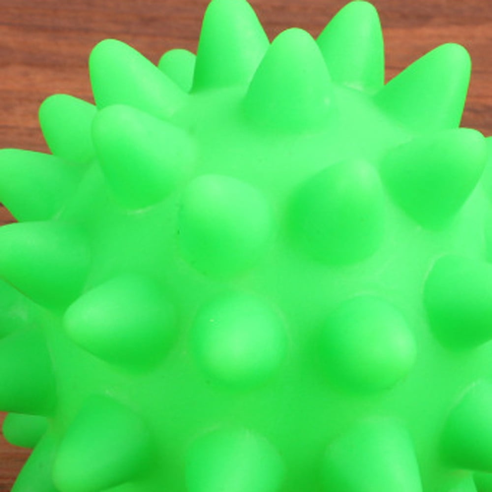 Beautiful New Rubber Ball Toy Dog Pet Fun Spikey Ball Biting Chewing ...