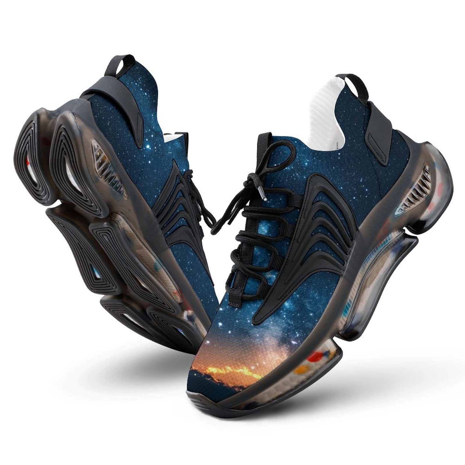 Beautiful Northern Lights Walking Shoes for Men Woman Lightweight ...