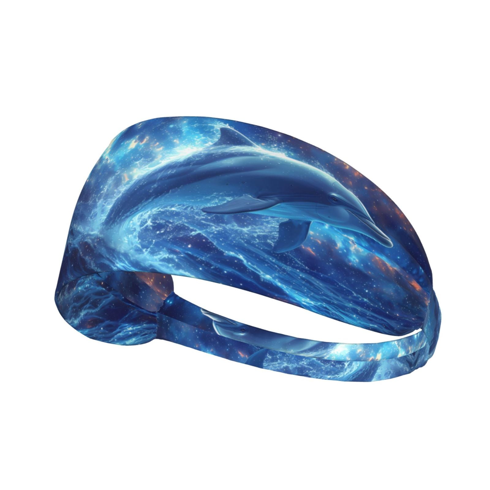 Beautiful Ocean Dolphin Headbands for Women/Men, Elastic Soft Sweat ...