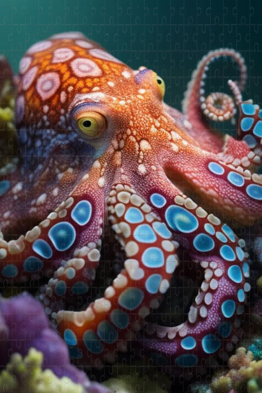 Beautiful Octopus 500 Piece Puzzle Fun And Challenging Activity With ...