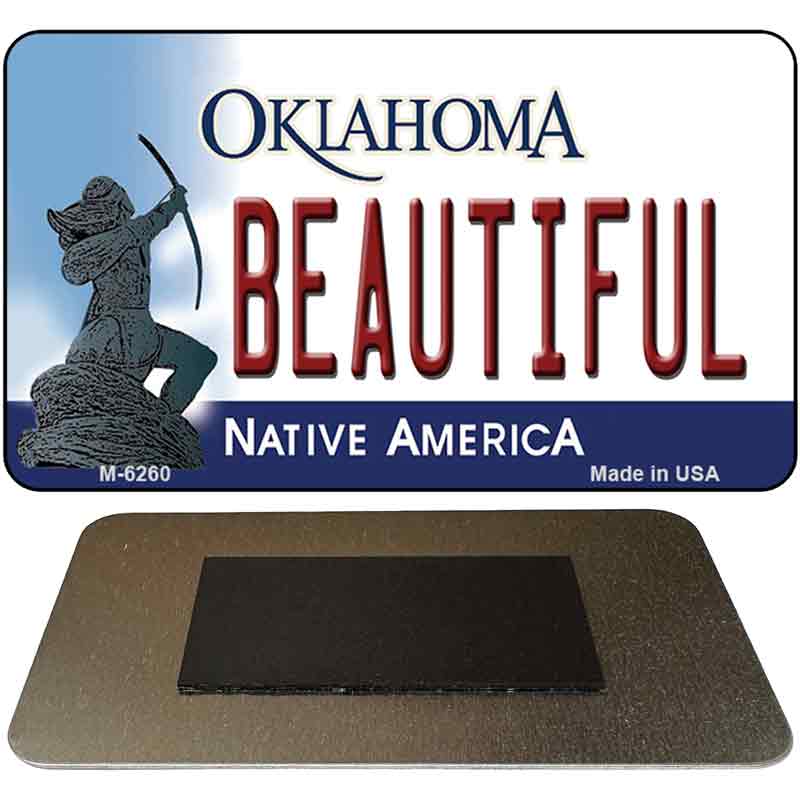 Beautiful Oklahoma State License Plate Tag Novelty Magnet M-6260 3.5" x ...