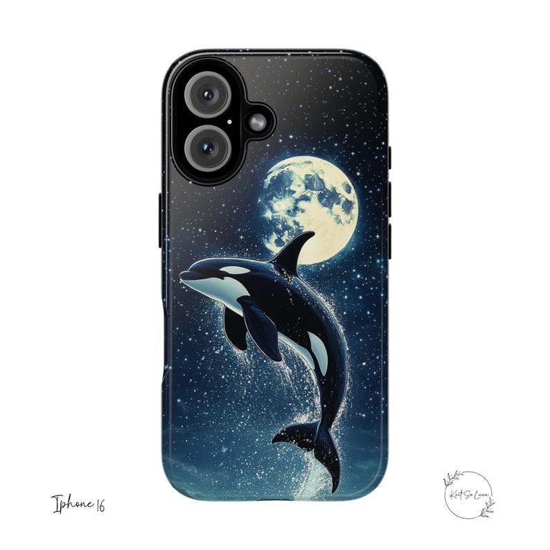 Beautiful Orca Whale Ocean Night Phone Case for iPhone 11 12 13 14 15 ...