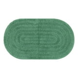Beautiful Oval Cotton Bath Rug by Drew Barrymore, Pine Green, 20" x 34 ...