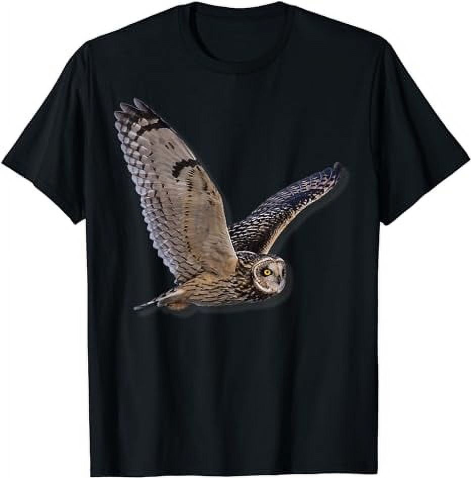 Beautiful Owl Raptor Flight Bird of Prey Birding Birder T-Shirt ...
