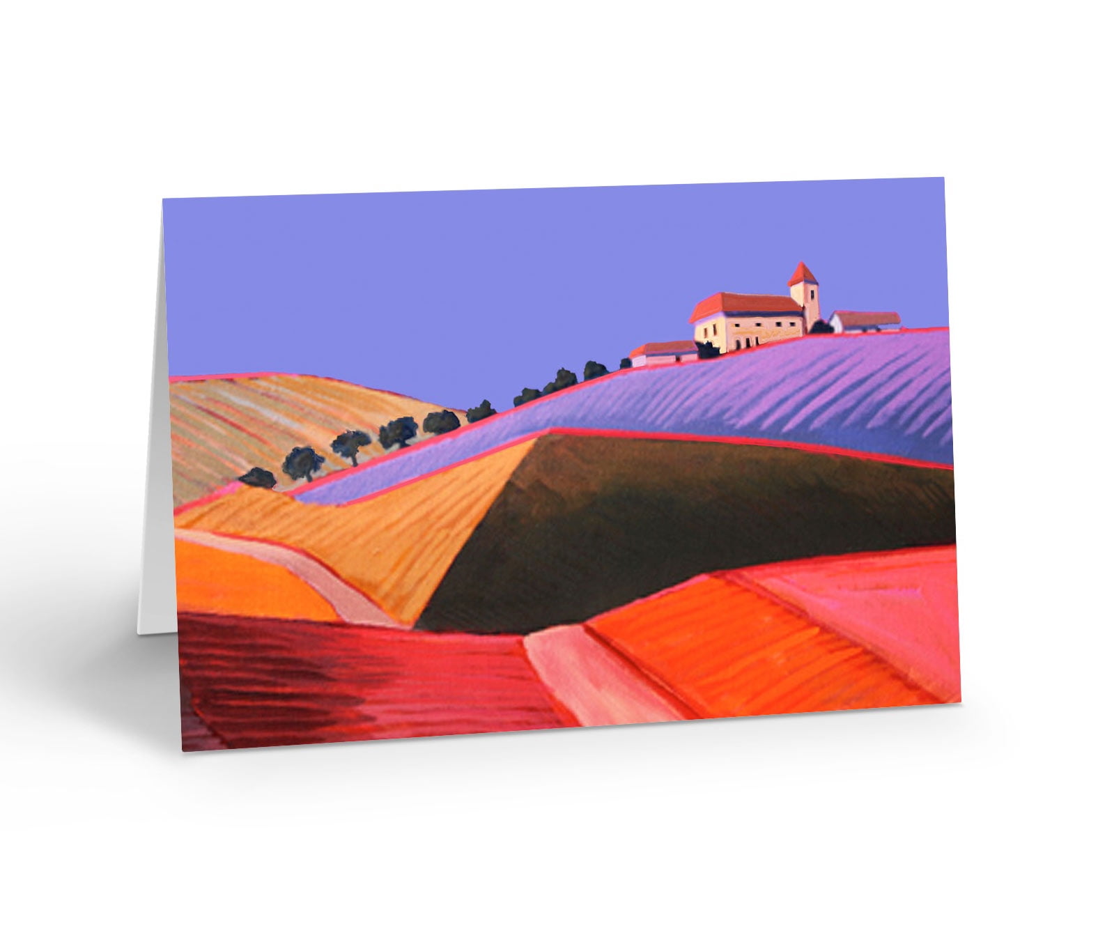 Beautiful Painting of a Mexican Farmhouse Blank Note Card - 10 Note ...