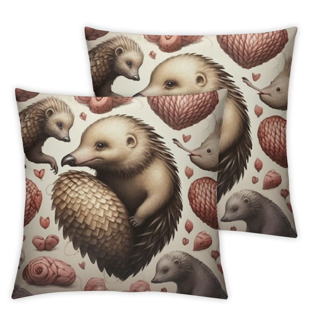 Beautiful Pangolins Pattern Aesthetic Pangolin Throw Pillowcase ...