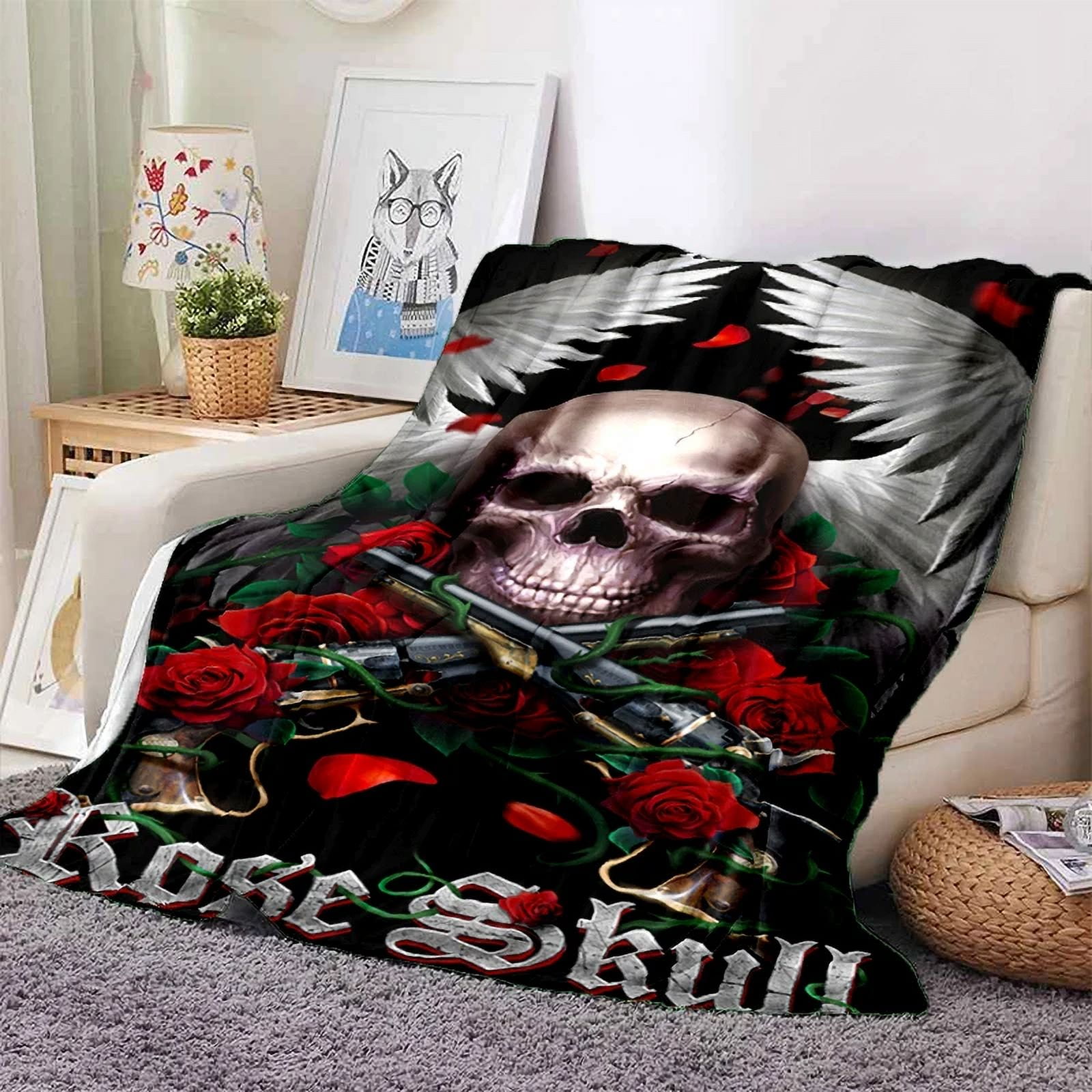 Beautiful Pattern Rose Flower Blanket Flannel Blanket Super Soft Throw ...