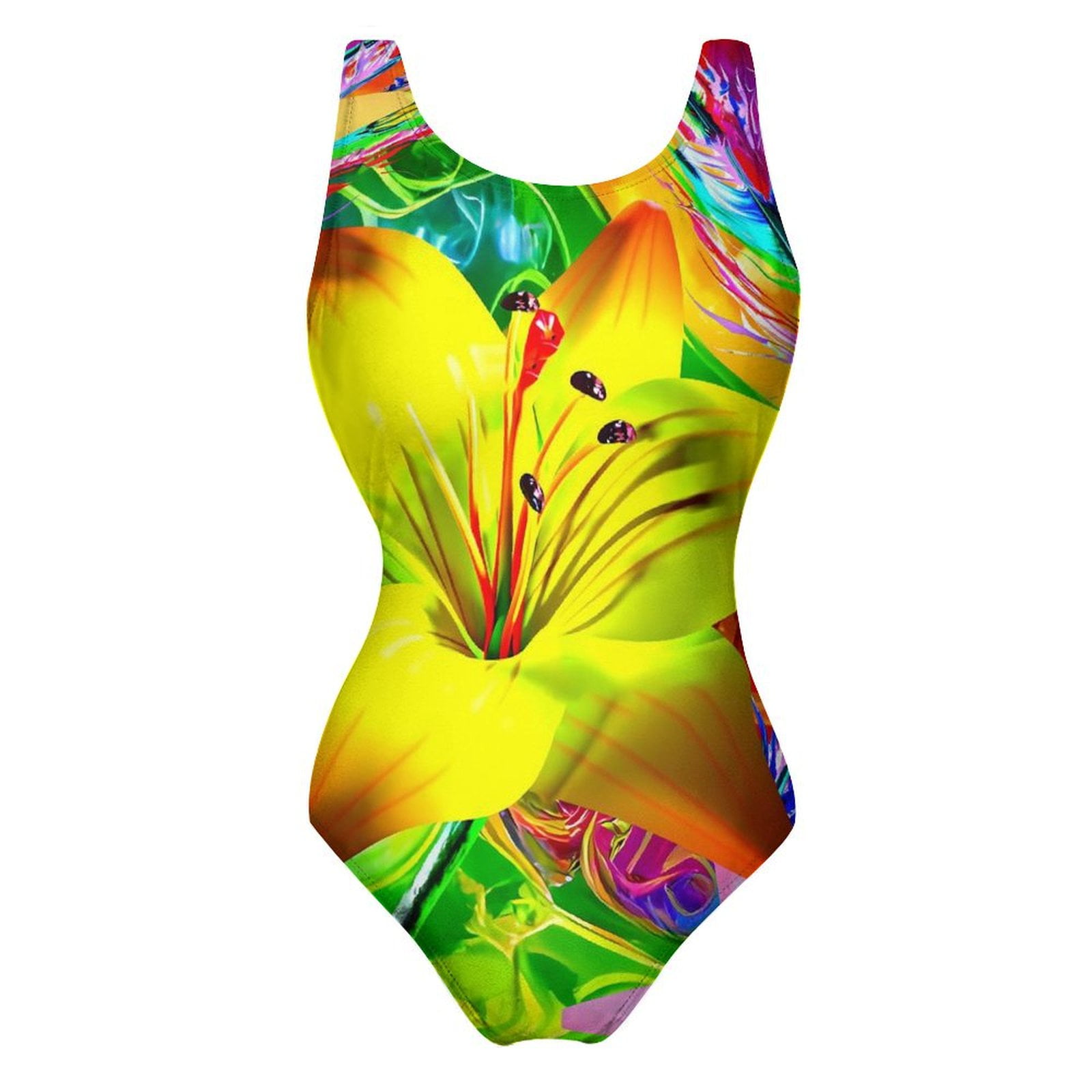 Beautiful Peacock Feather Swimsuit Sexy Animal Print One Piece Swimwear ...