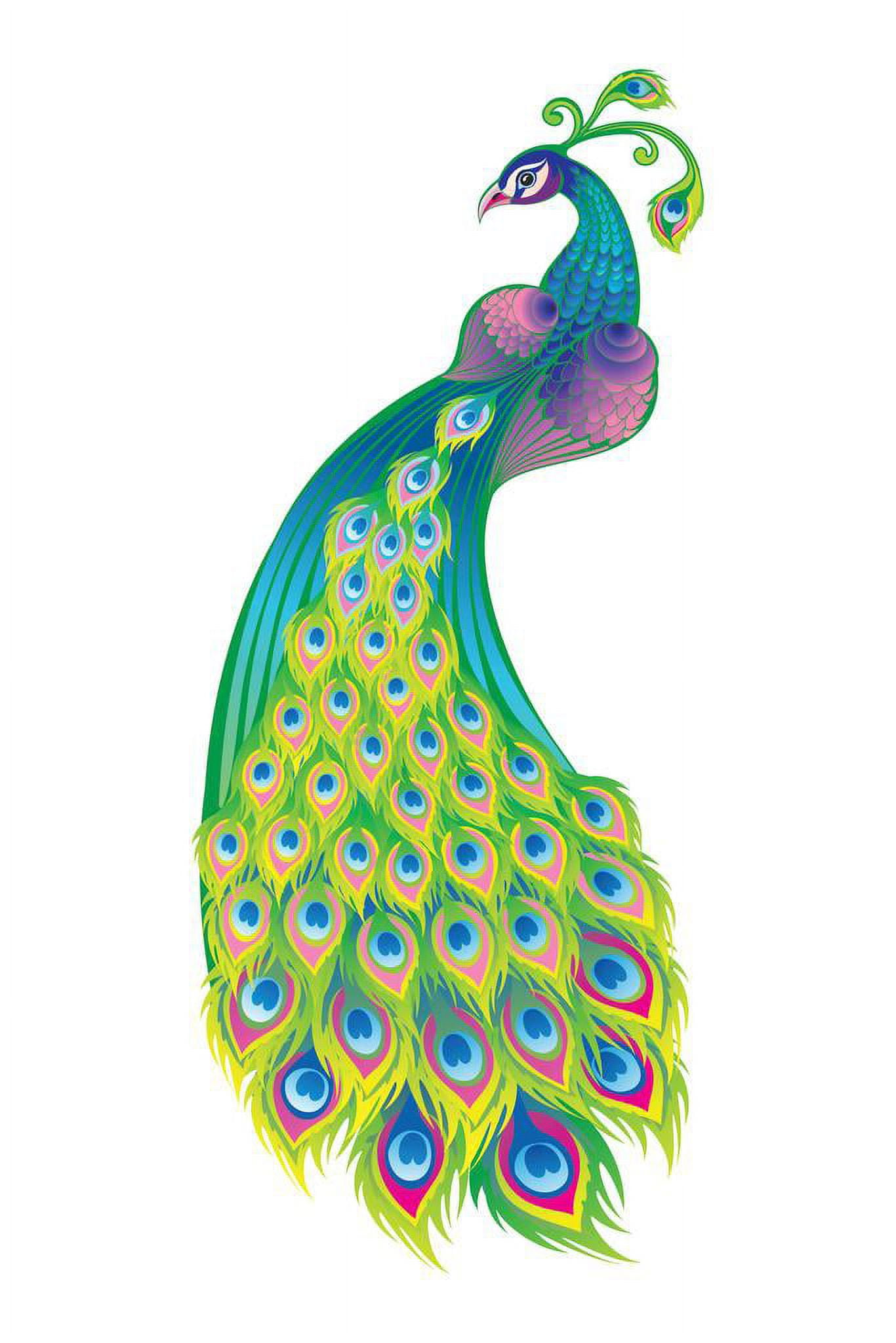 Beautiful Peacock with Feathers Train Peacock Photo Peacock Decor Wall ...