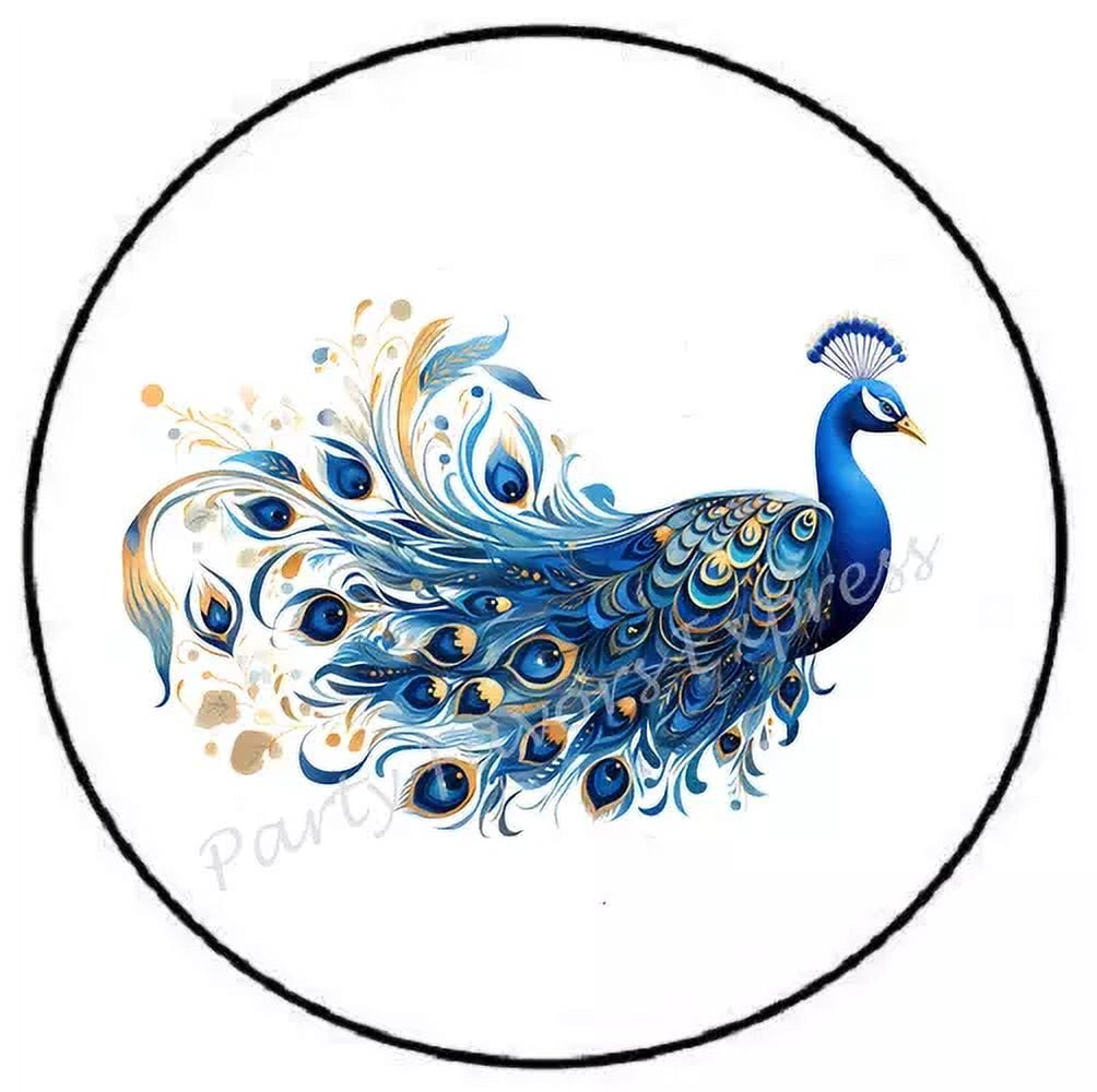 Beautiful Peacock Sticker Party Favors Sticker Envelope Seals Labels ...