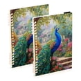 Beautiful Peacock in Garden Notebook Detachable Coil Notebook Diary ...