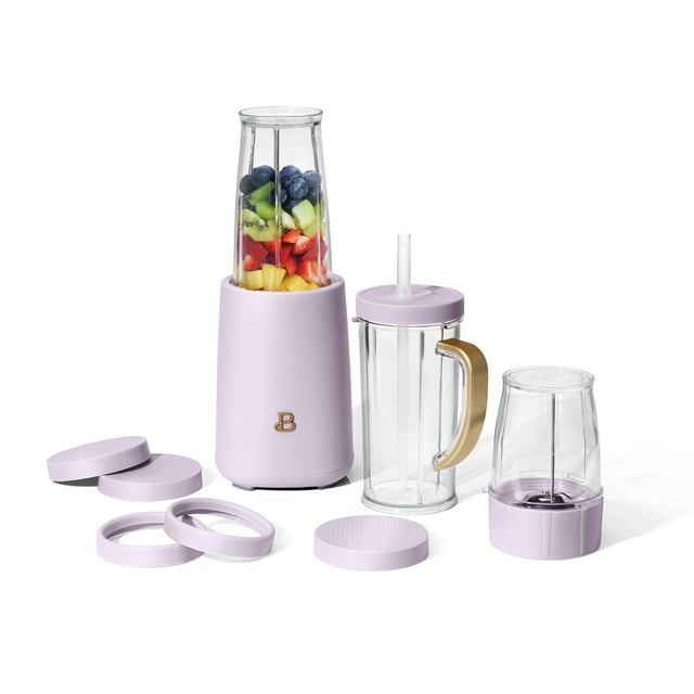 Beautiful Personal Blender Set with 12 Pieces, 240 W, Lavender by Drew ...