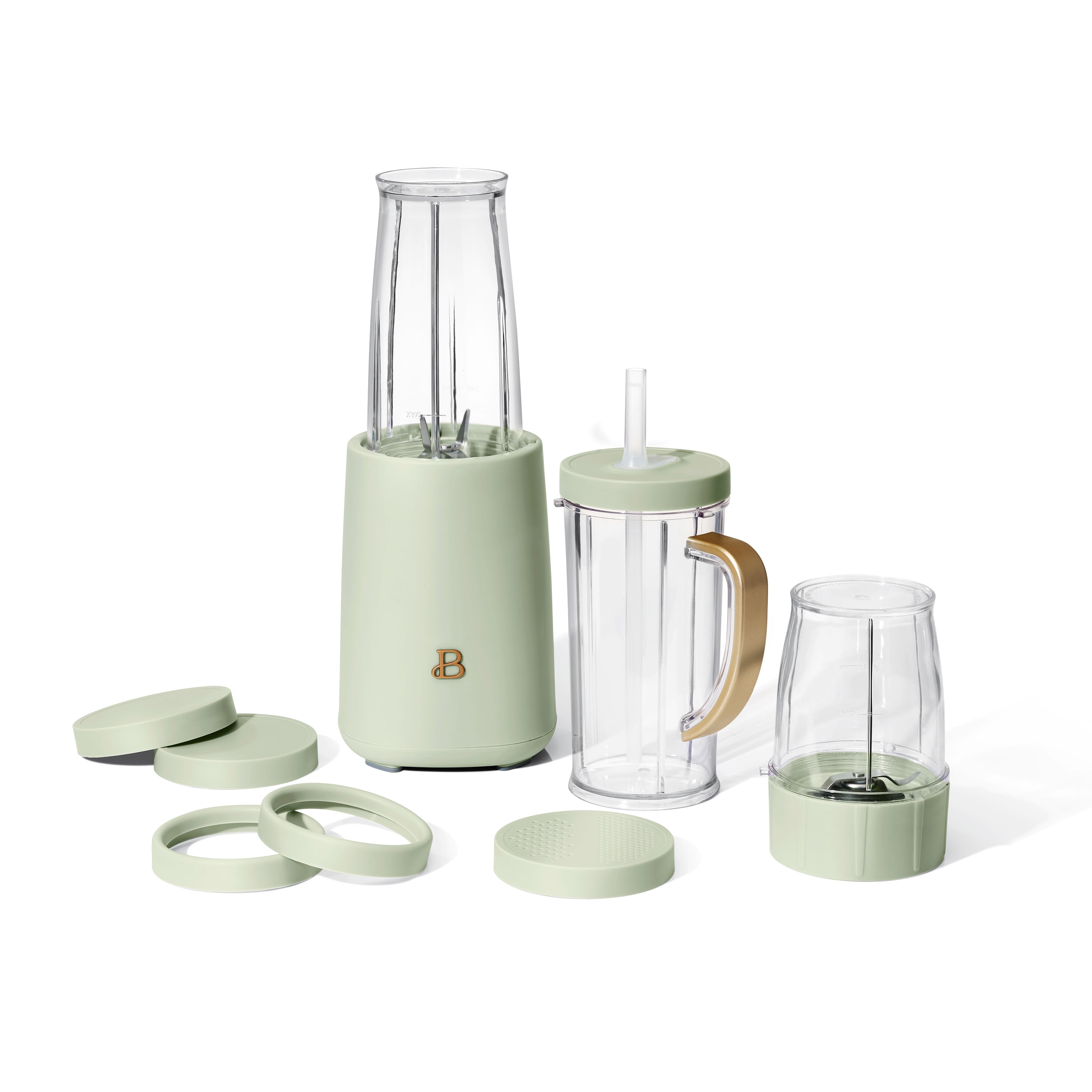 Beautiful Personal Blender Set with 12 Pieces 240W Sage Green for ...