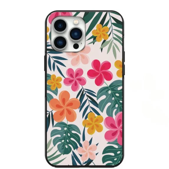 Beautiful Plumeria Garden Floral Design Phone Case for 17 16 15 14 13 ...
