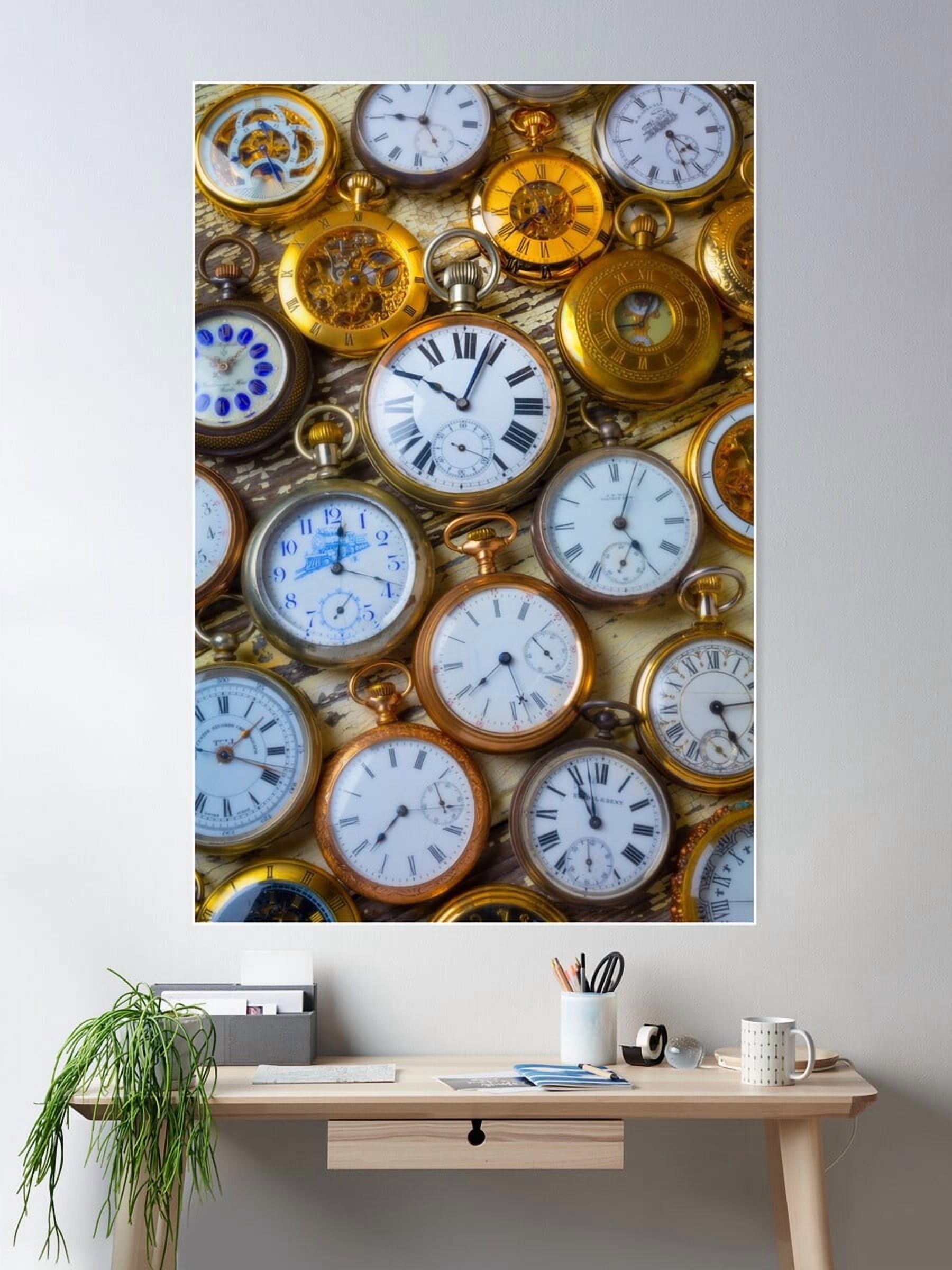 Beautiful Pocket Watches Poster Wall Art Modern Wall Decor For Living ...