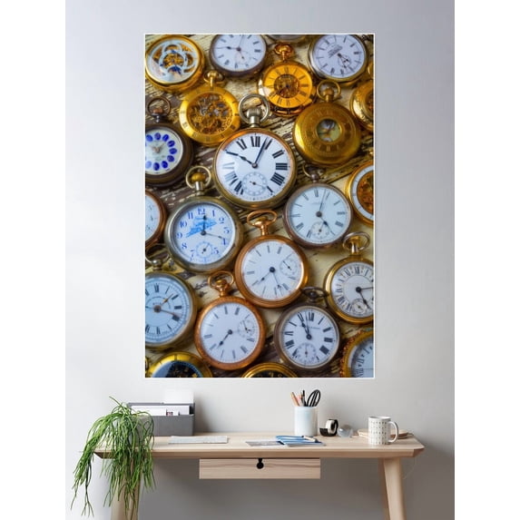 Beautiful Pocket Watches Poster Wall Art Modern Wall Decor For Living ...