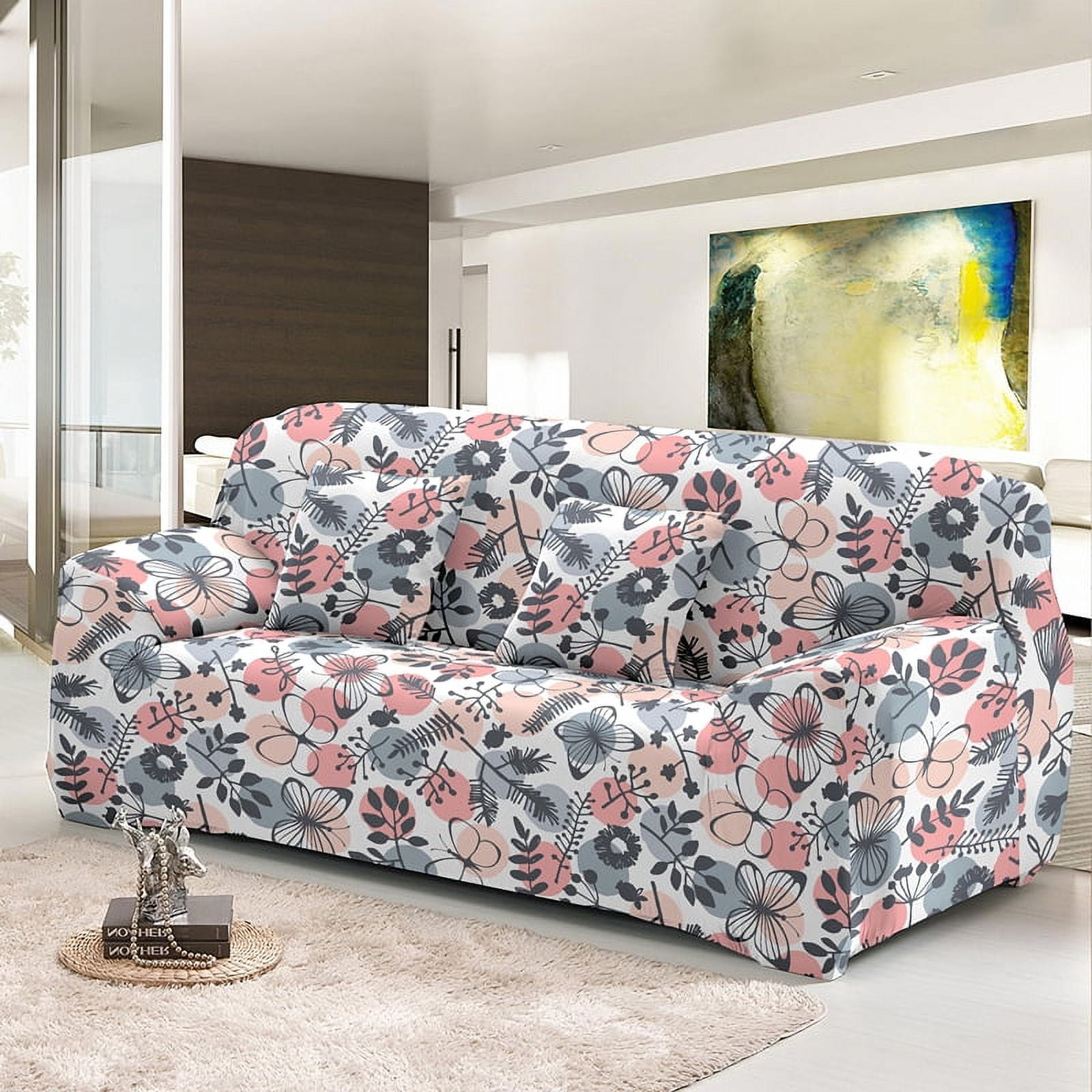 Beautiful Psychedelic Butterfly Sofa Cover For Living Room r Elastic ...