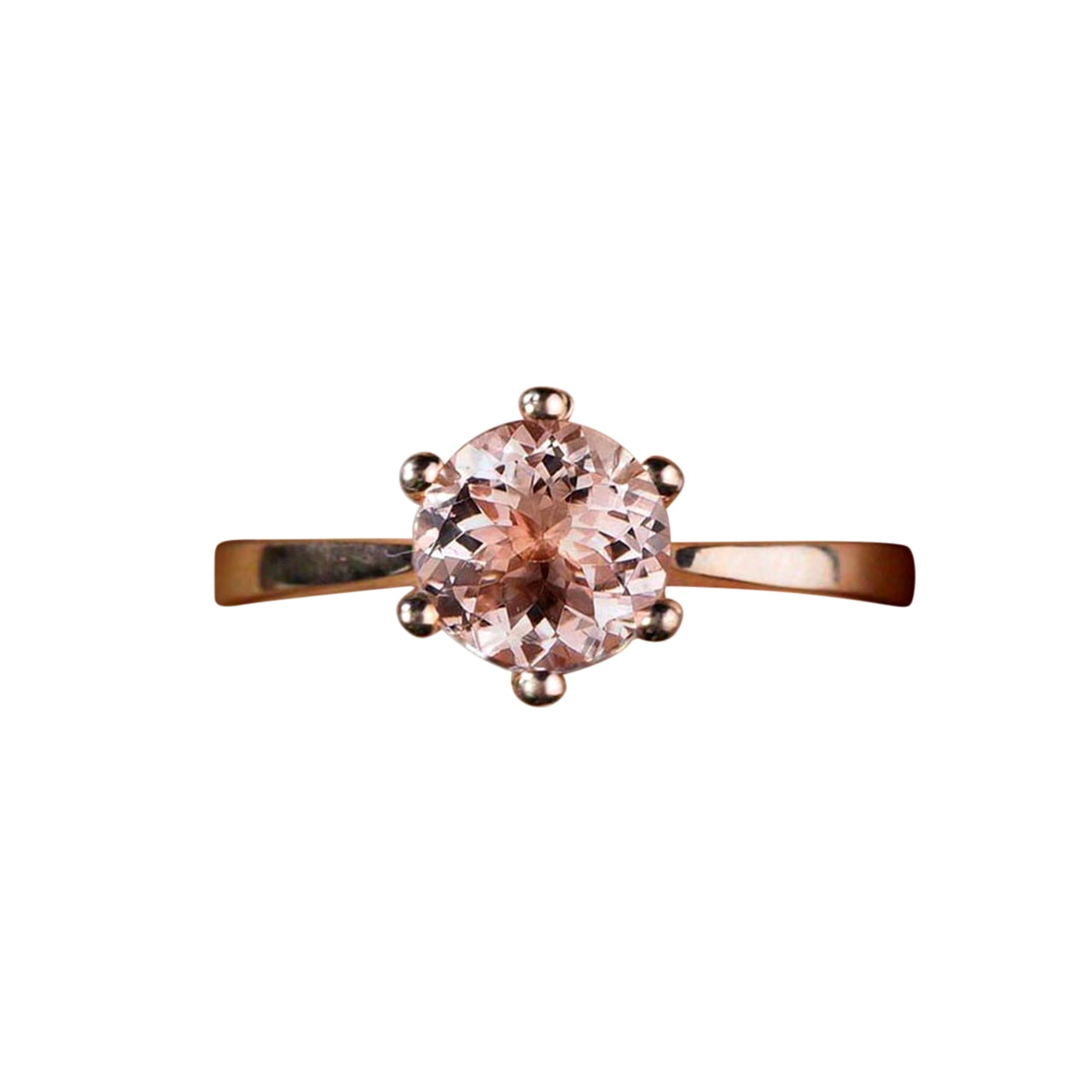 Beautiful Real Morganite Diamond Ring 1.50 Carat Real Morganite ...