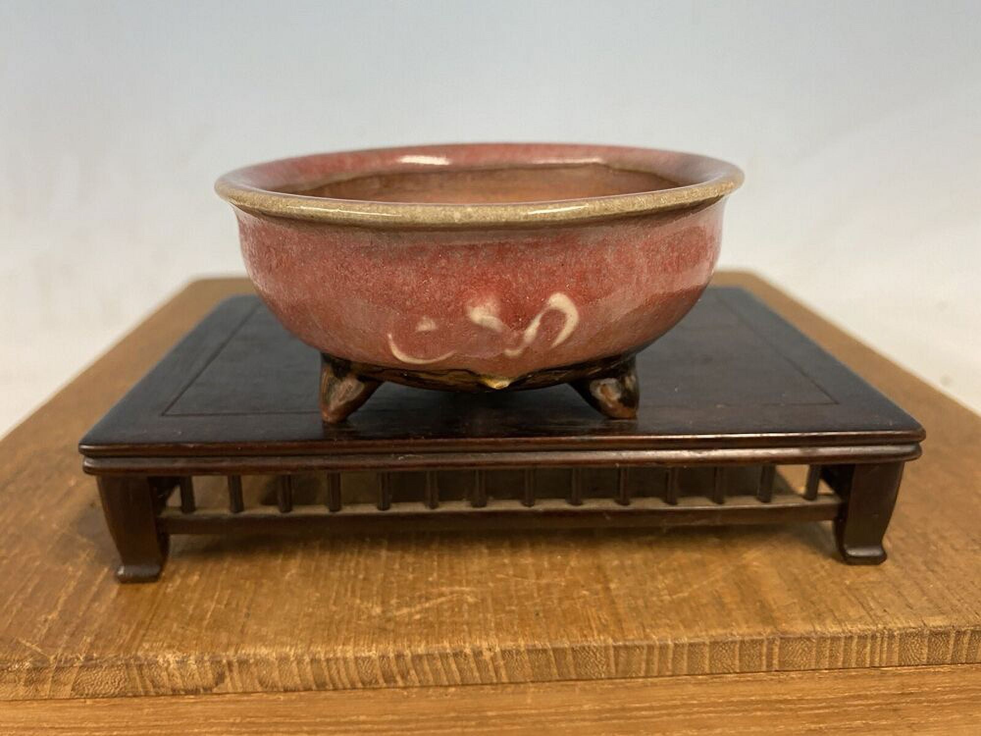 Beautiful Red Glazed Shohin Size Bonsai Tree Pot By Heian Kosen 3 5/8” - Walmart.com