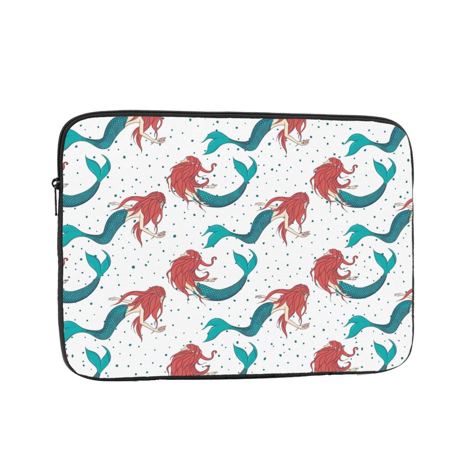 Beautiful Red Haired Mermaids 15 inch Portable Laptop Sleeve Compatible ...