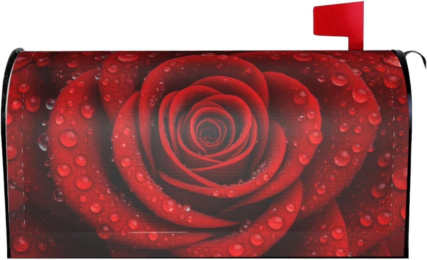 Beautiful Red Rose Mailbox Covers Magnetic Mailbox Wraps Post Letter ...