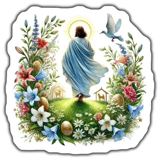 Beautiful Religious Sticker, Faith-Inspired Art For Laptops, Decorate ...