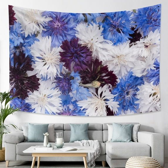 Beautiful Rose Bush Tapestry Wall Hanging Romantic Fresh Daisy Ins ...