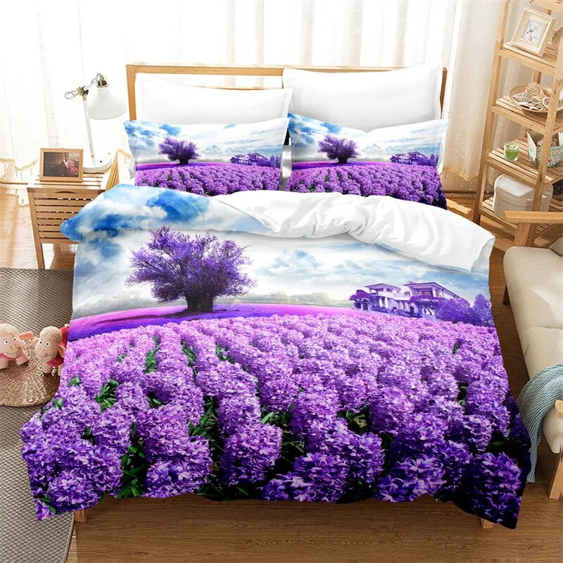 Beautiful Rose Duvet Cover Flower Quilt Cover Lovers Bedding Set Queen ...