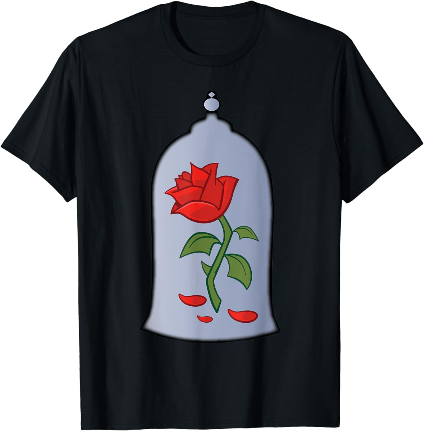 Beautiful Rose Flower Falling Flowers Enchanted Rose T-Shirt - Walmart.com