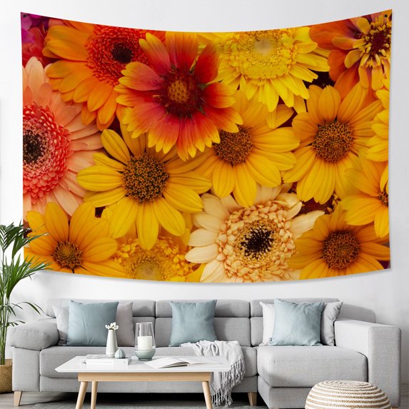 Beautiful Rose Tapestry Wall Hanging Romantic Fresh Daisy Ins Style ...